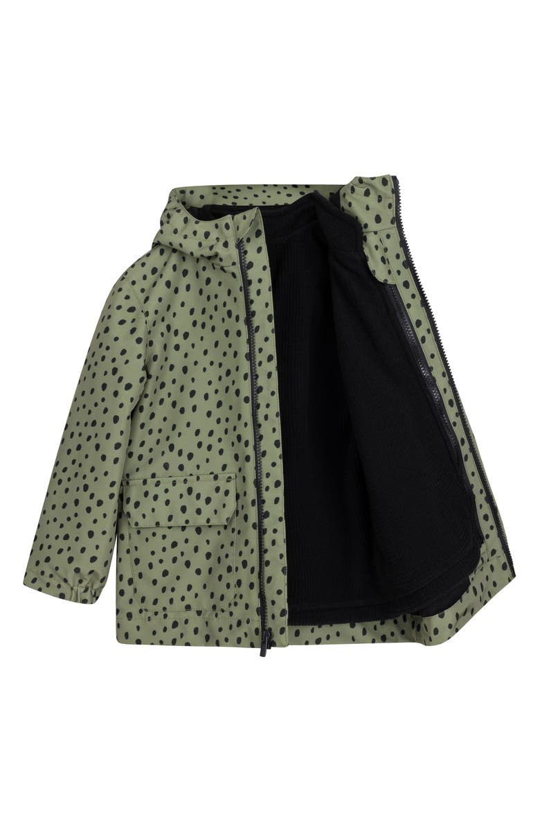 MILES THE LABEL Kids' Lichen Dalmatian 3-in-1 Water Repellent Hooded ...