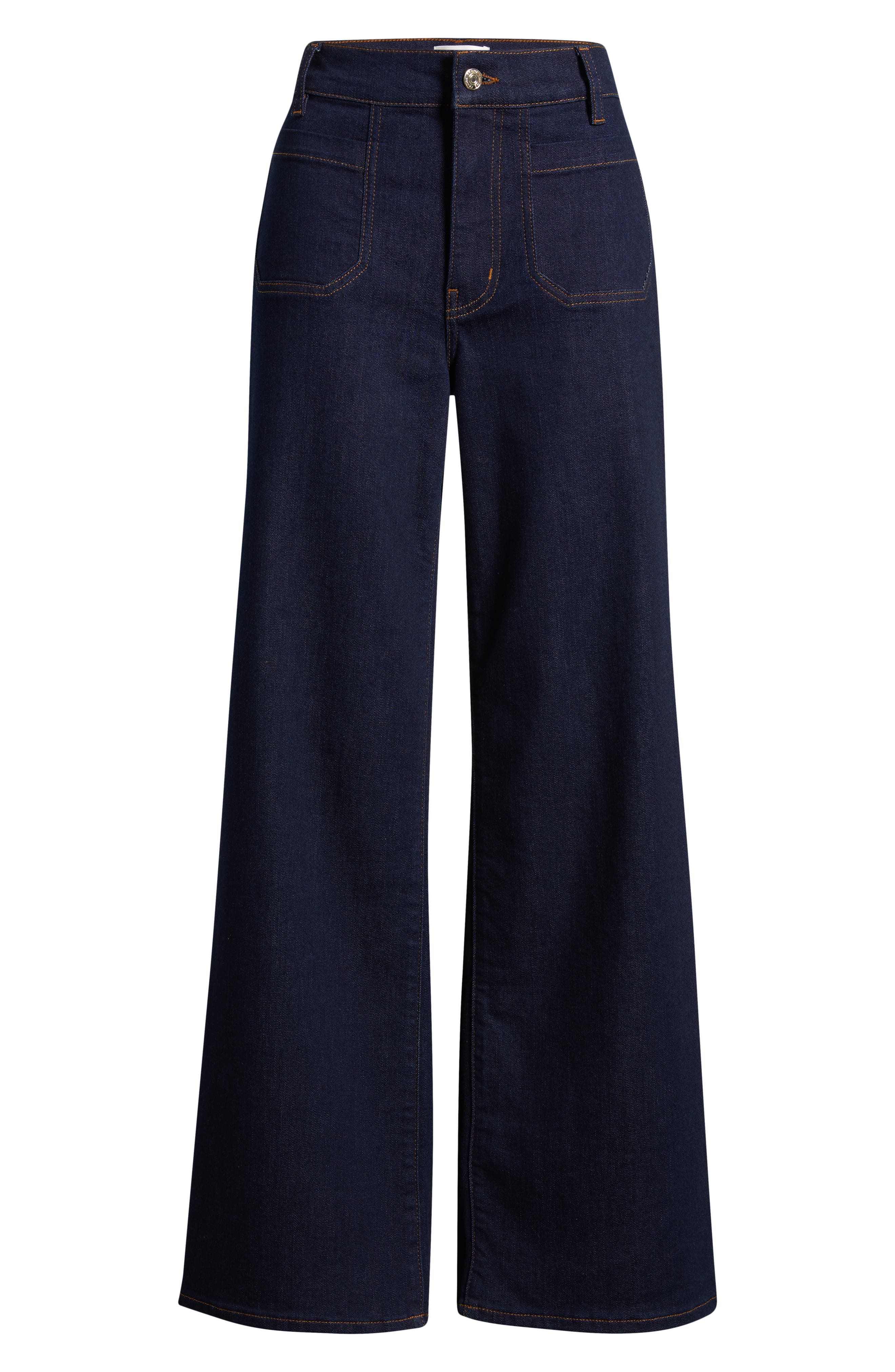 FRAME Le Slim Palazzo Patch Pocket High Waist Wide Leg Jeans | Nordstrom