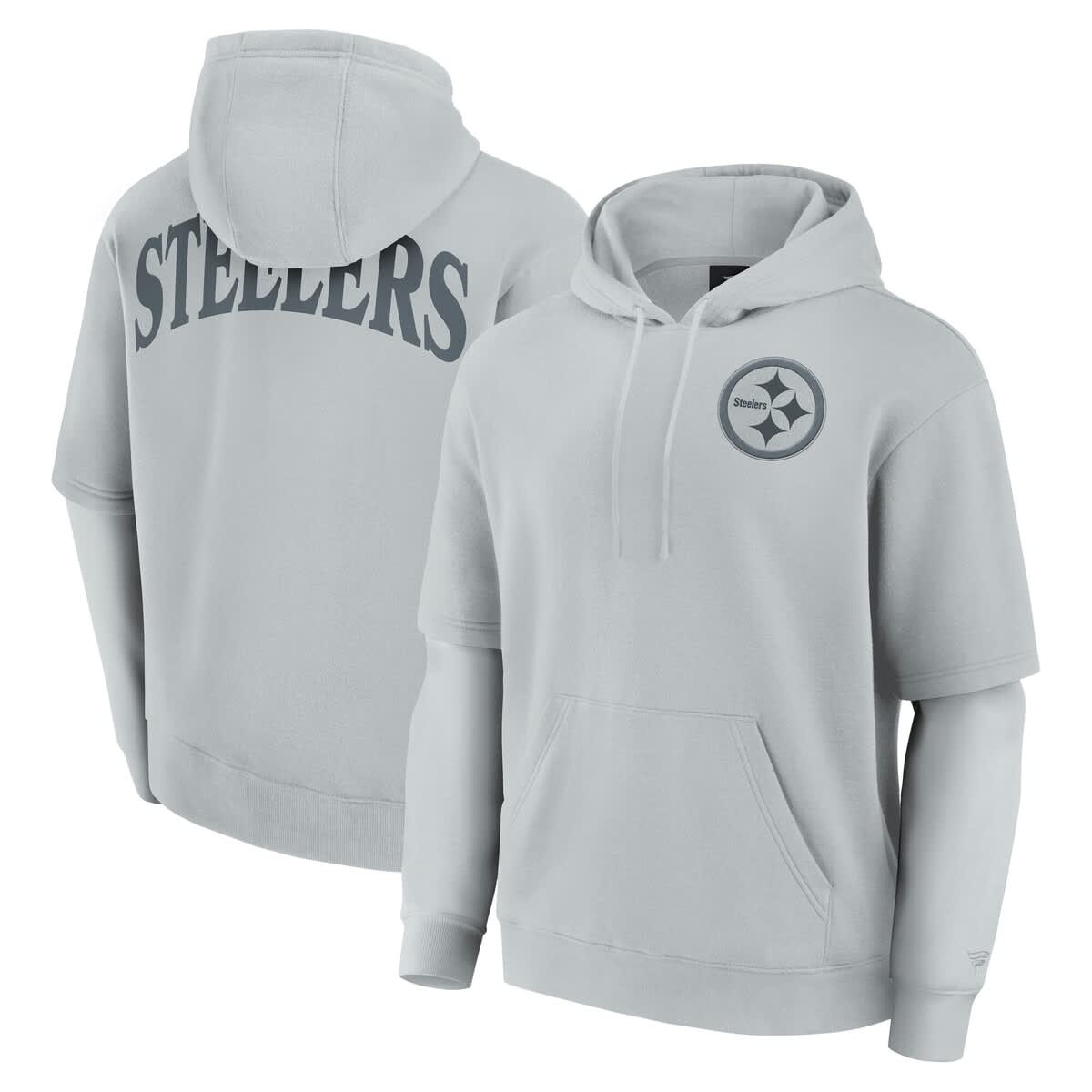 FANATICS Unisex Fanatics Gray Pittsburgh Steelers Sleek Elements ...