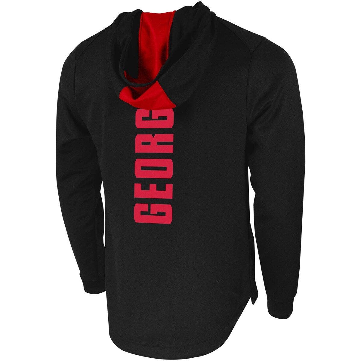Nike Men's Nike Black Georgia Bulldogs 2-Hit Performance Pullover ...