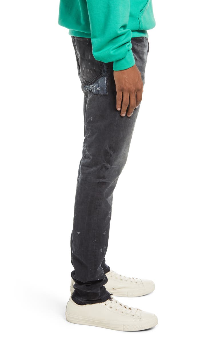 PURPLE BRAND Bandana Patch Pocket Slim Leg Jeans | Nordstromrack