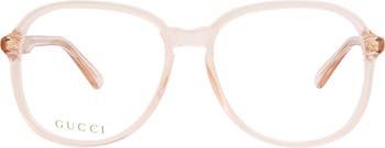 Gucci Core 55mm Round Optical Glasses | Nordstromrack