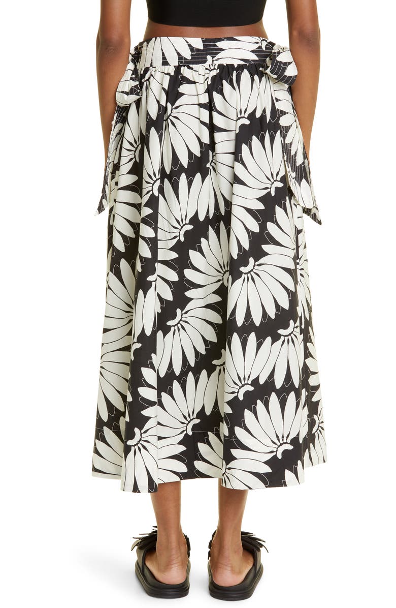 FARM Rio Copacabana Floral Cotton Side Tie Skirt | Nordstromrack