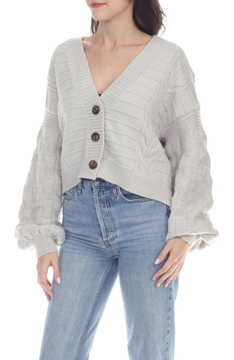 RAIN AND ROSE Button Front Cardigan | Nordstromrack