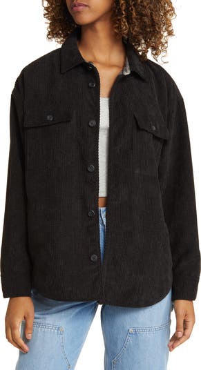 Thread & Supply Plaid Lined Corduroy Shacket | Nordstrom