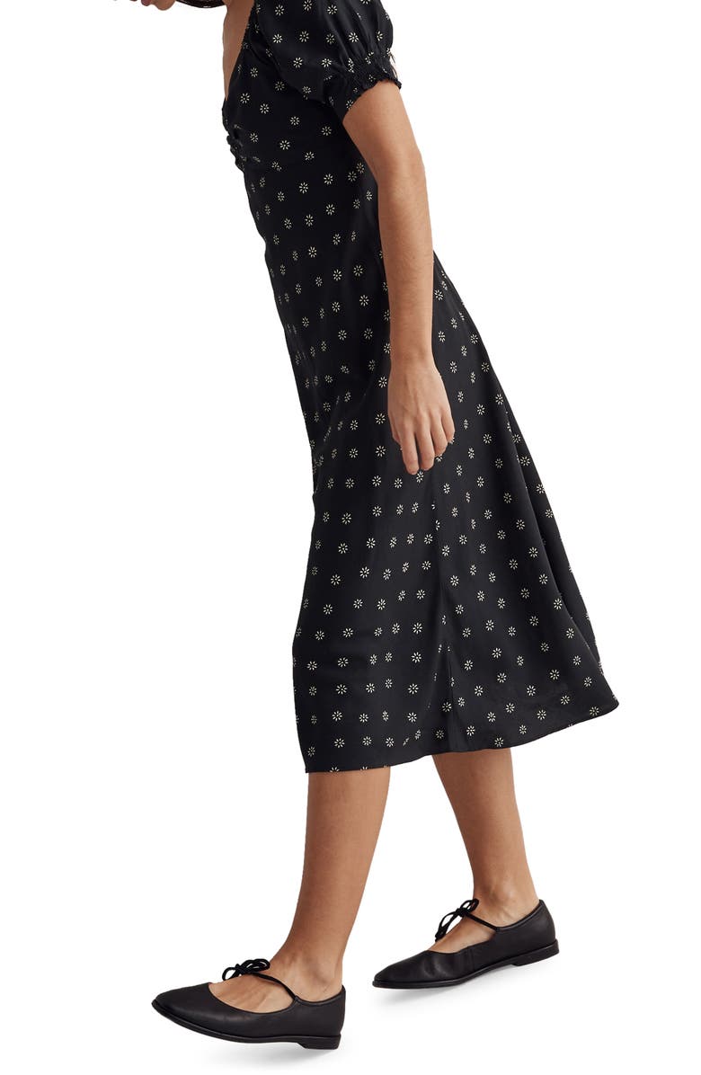 Madewell Sweetheart Puff Sleeve Midi Dress | Nordstromrack