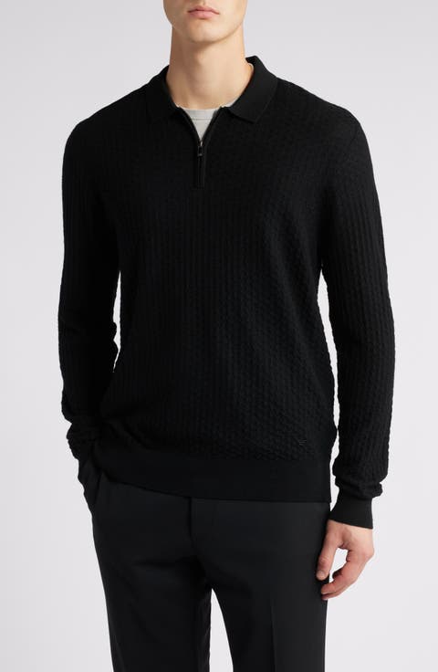 Men's Emporio Armani Quarter Zip Sweaters | Nordstrom Men's Emporio Armani Quarter Zip Sweaters | Nordstrom