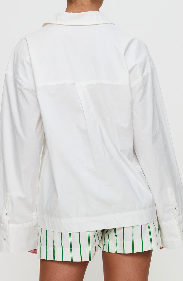 Princess Polly Spirie Tie Front Stretch Cotton Top | Nordstromrack