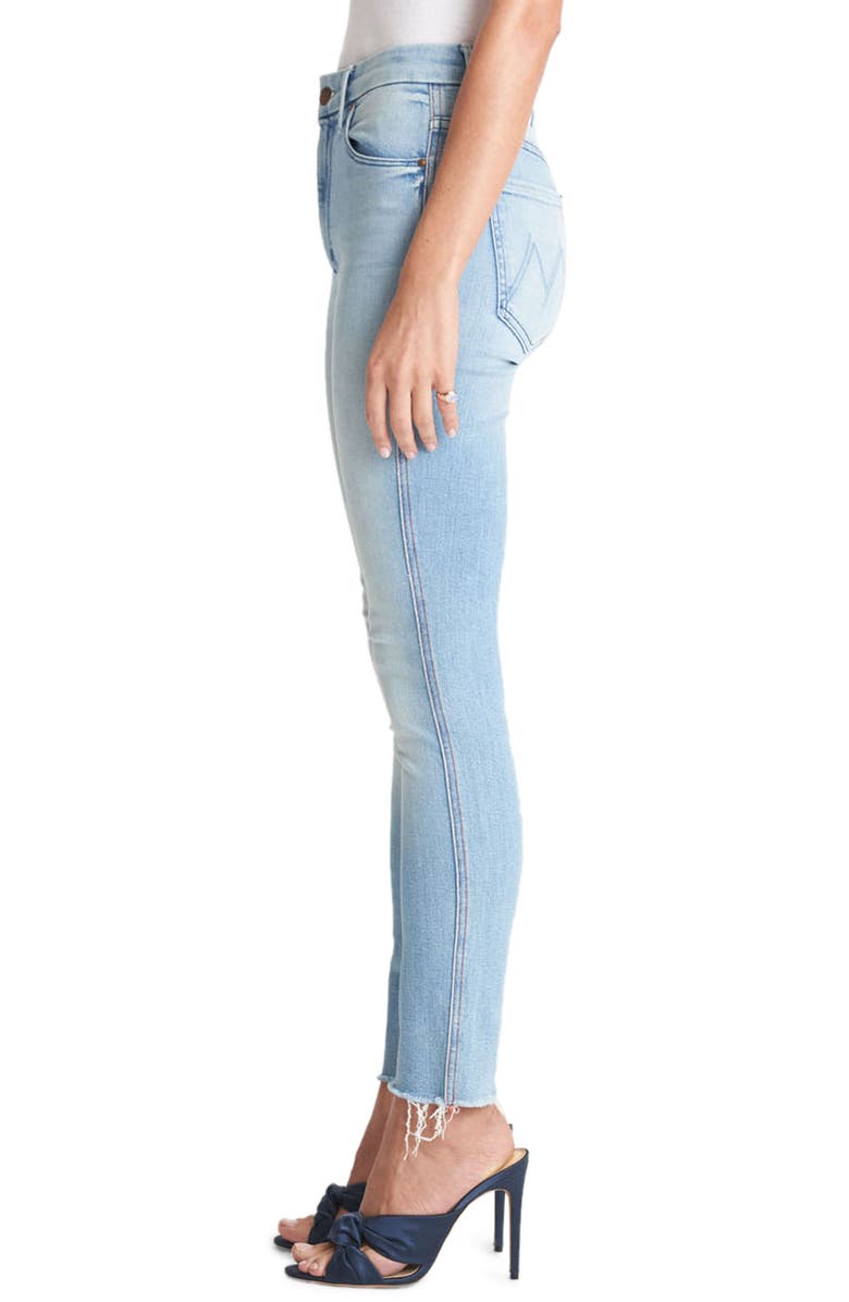 MOTHER Double Looker High Waist Fray Hem Ankle Skinny Jeans | Nordstromrack