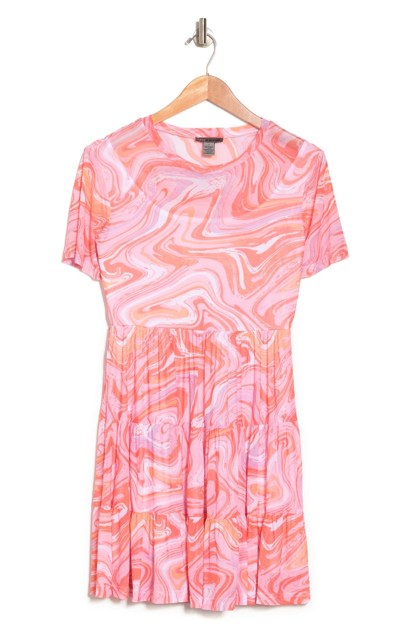 Cate Floral Print Tiered T-Shirt Dress (Women) | Nordstromrack