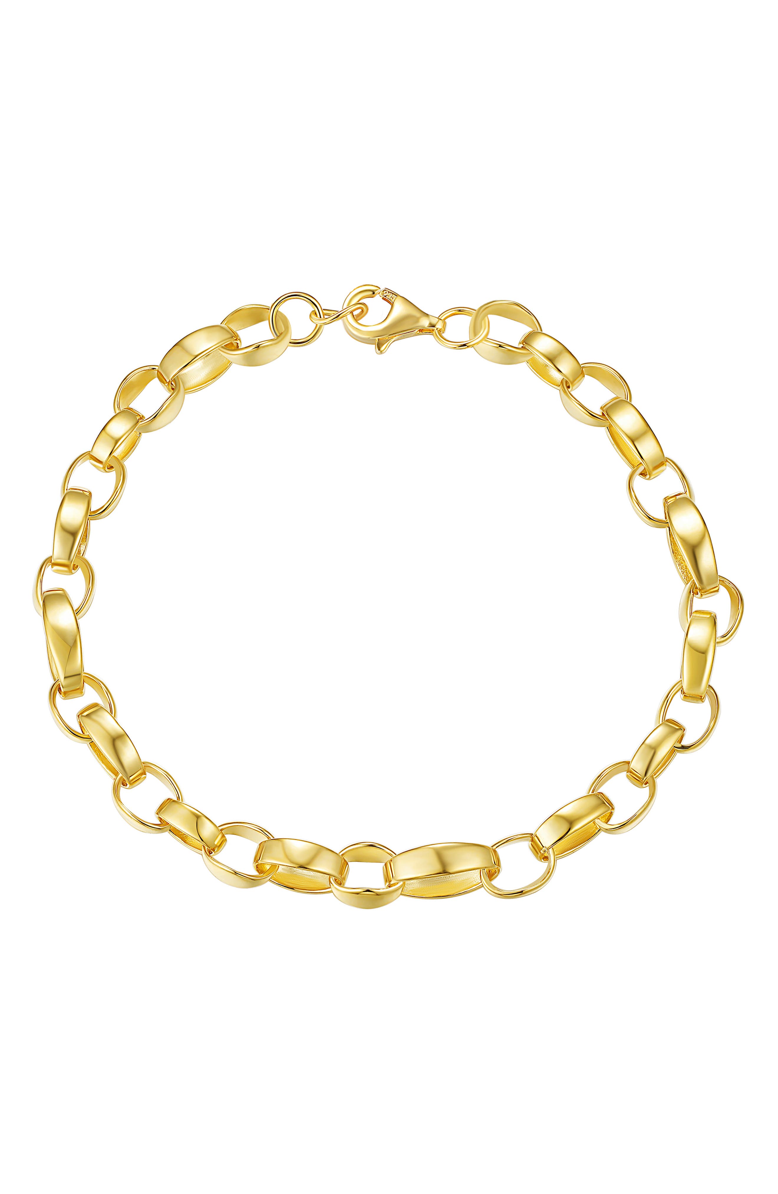 CANDELA JEWELRY Oval Link Bracelet | Nordstromrack