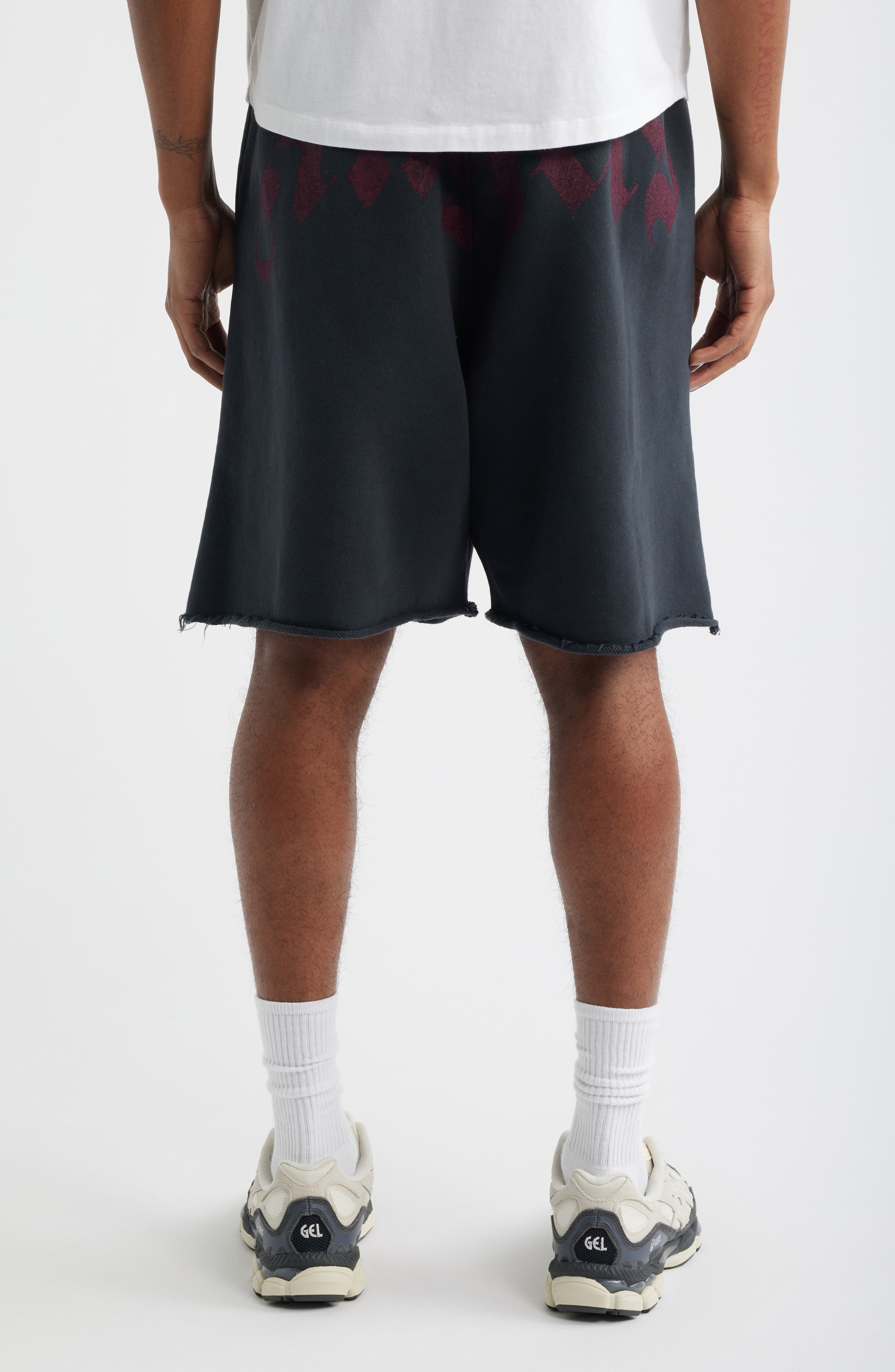 Palm Angels Big Logo Graphic Sweat Shorts | Nordstrom