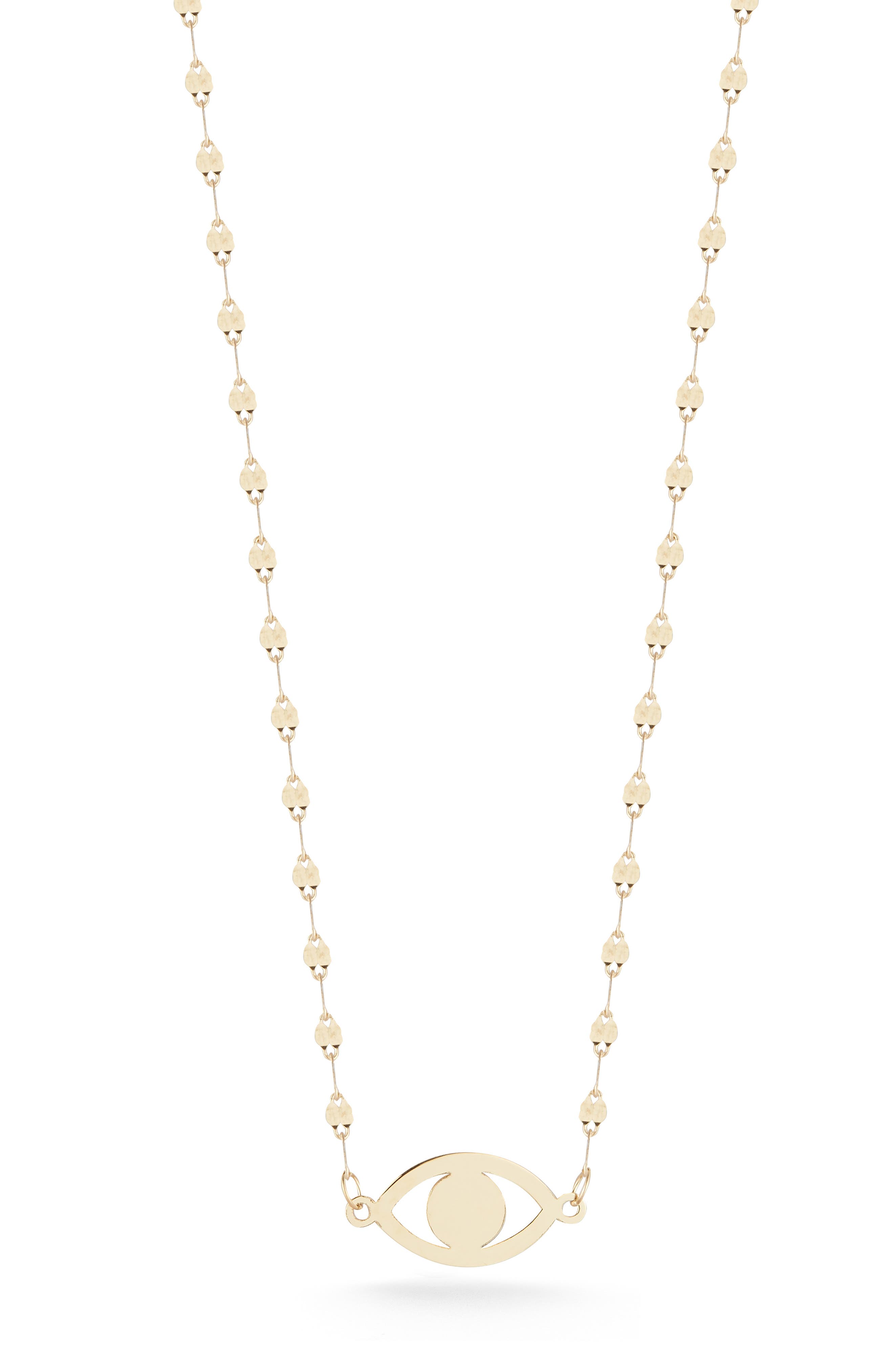Ember Fine Jewelry 14K Yellow Gold Evil Eye Pendant Necklace ...