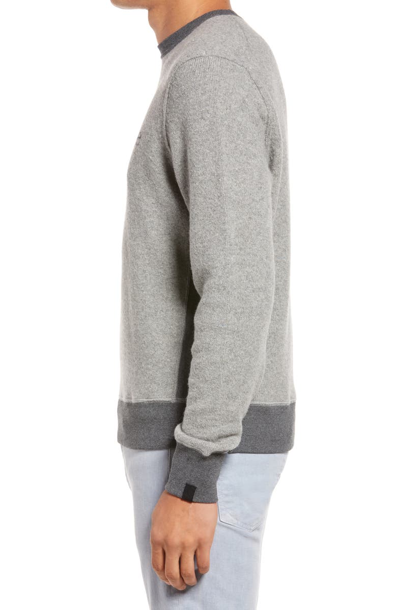 rag & bone Reversible Wool Blend Logo Sweater | Nordstromrack