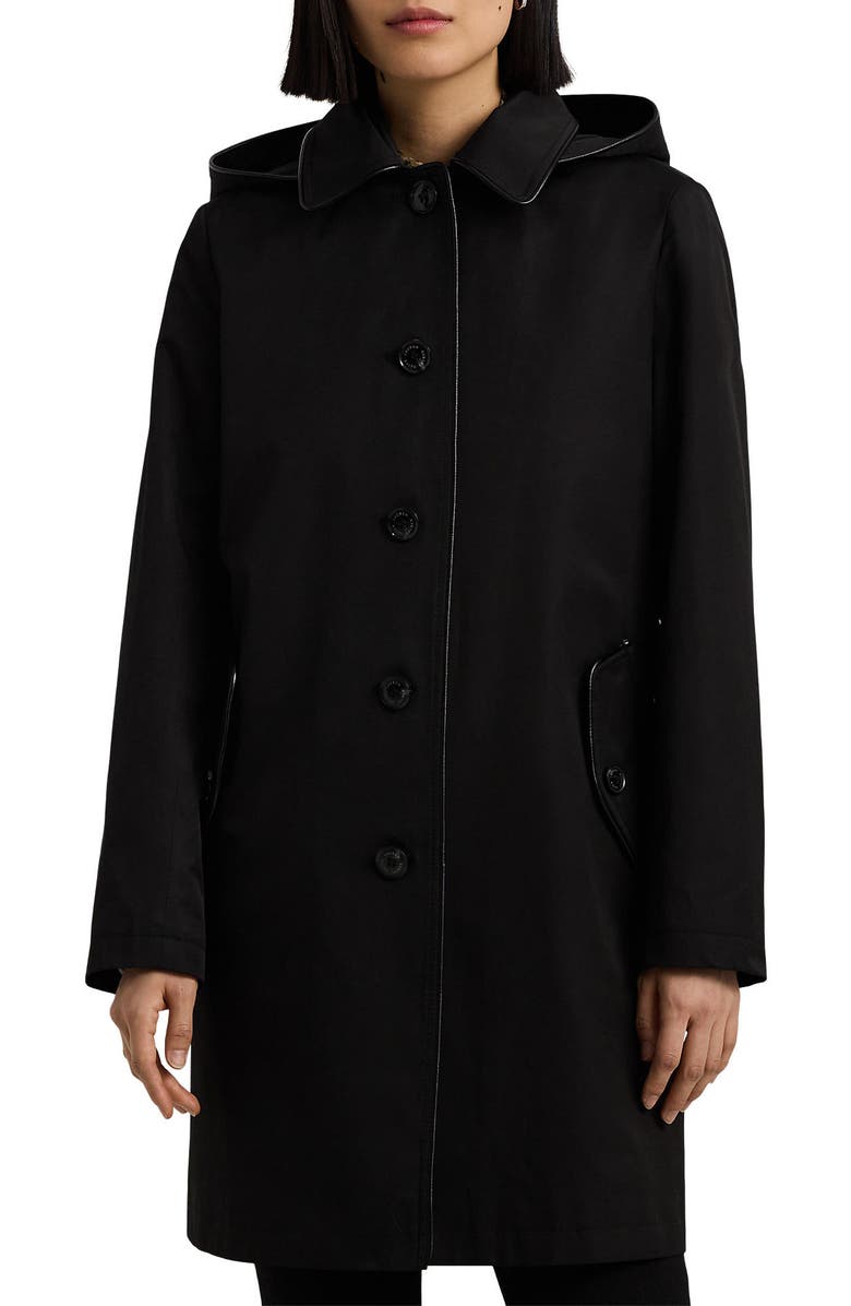 Lauren Ralph Lauren Cotton Blend Coat with Removable Hood | Nordstromrack