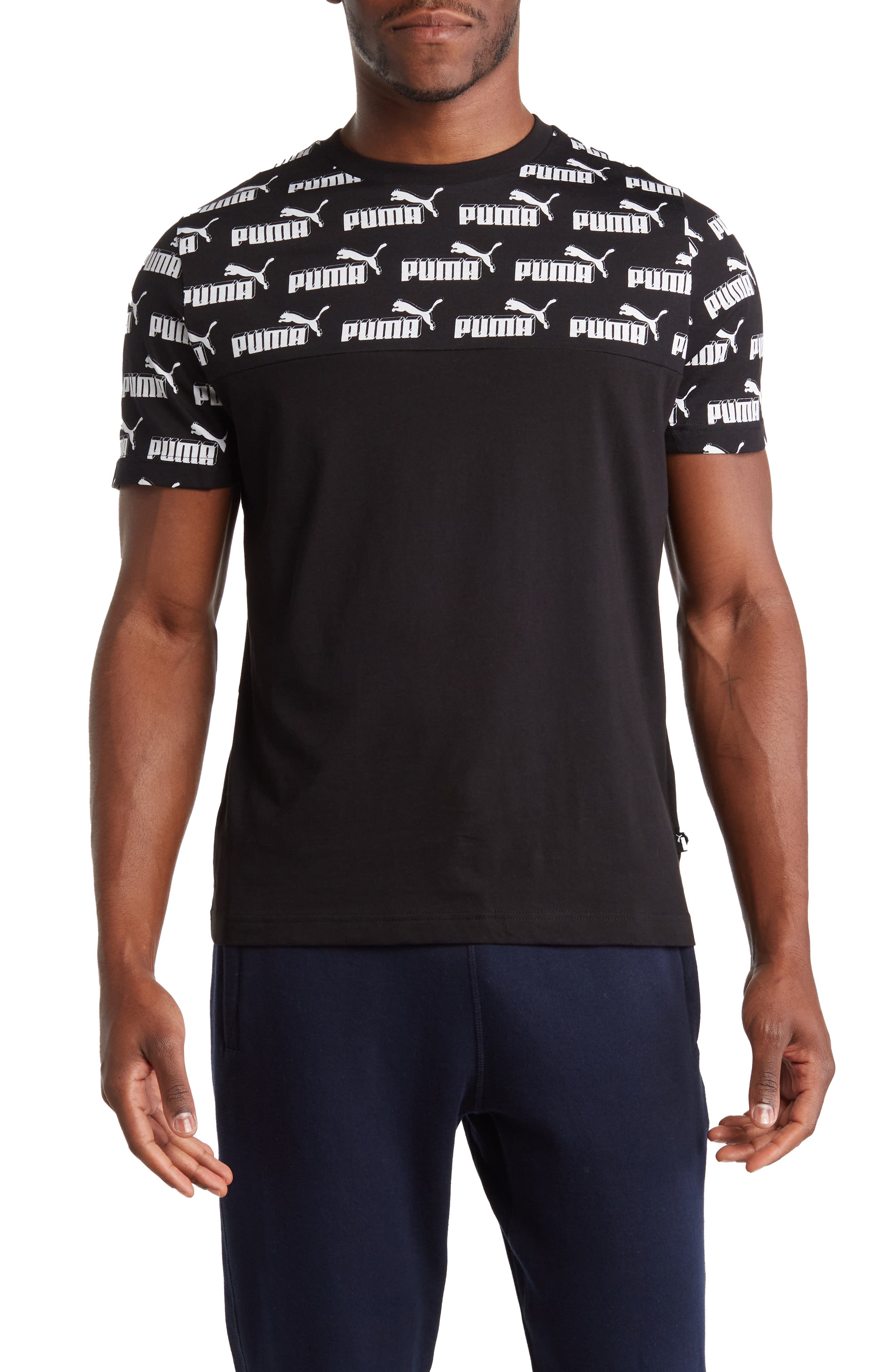 PUMA Repetition Logo Print T-Shirt | Nordstromrack