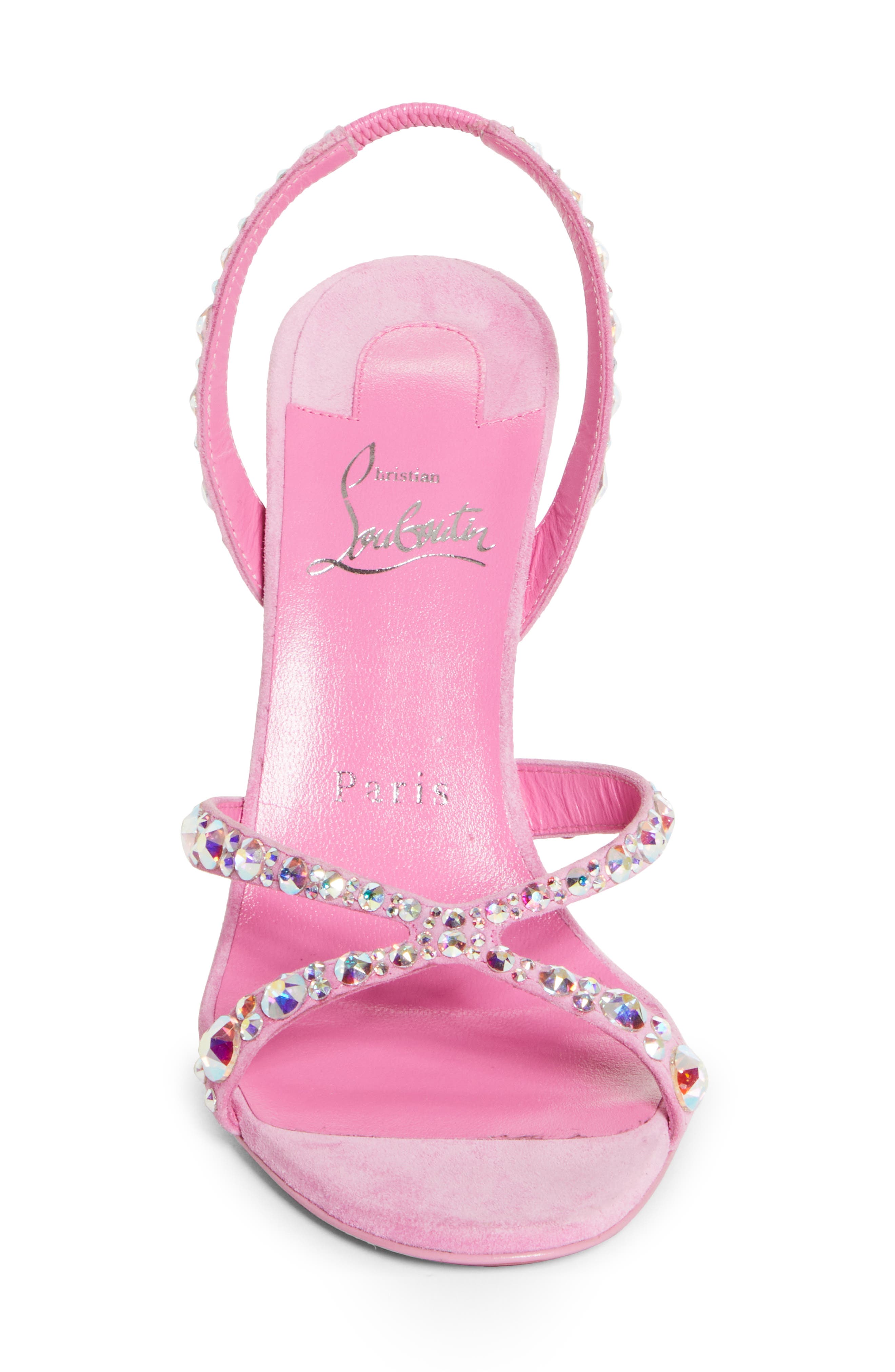 Christian Louboutin Emilie Crystal Embellished Sandal (Women) | Nordstrom