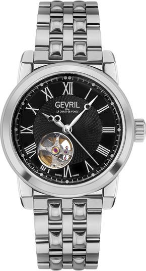 GEVRIL Madison Stainless Steel Bracelet Watch, 39mm | Nordstromrack