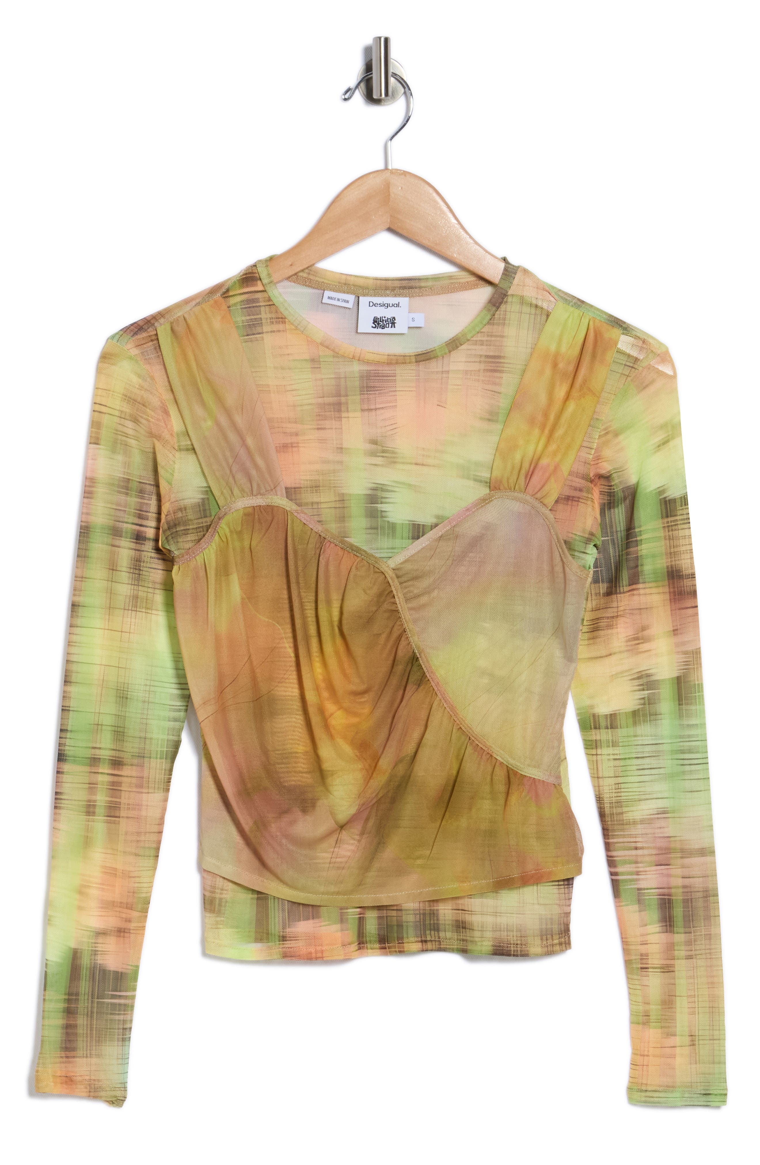 Desigual Printed Mesh Top | Nordstromrack