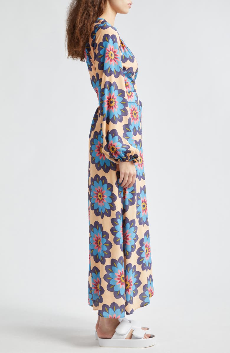 Smythe Hostess Print Long Sleeve High/Low Maxi Dress | Nordstromrack
