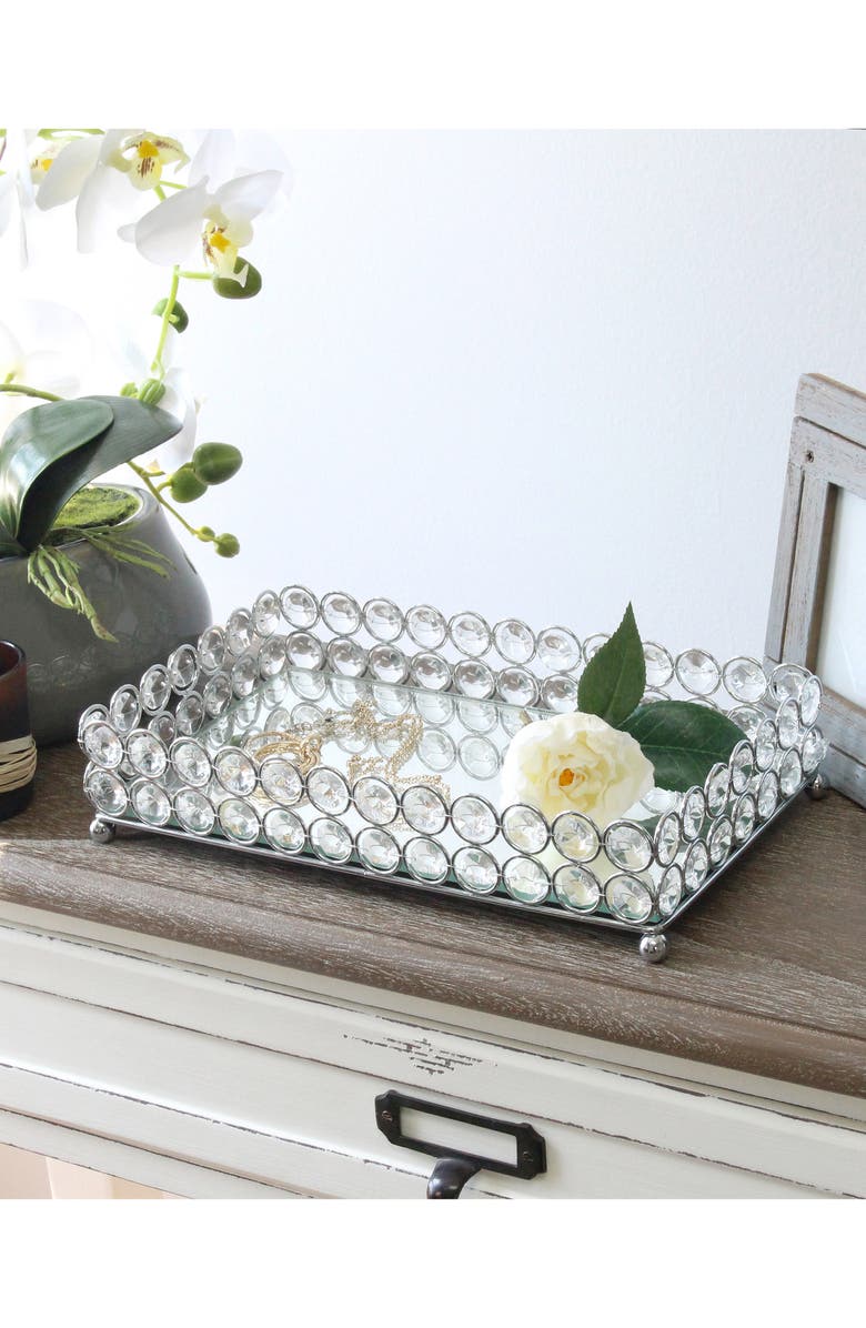 LALIA HOME Elipse Crystal Mirrored Vanity Tray | Nordstromrack