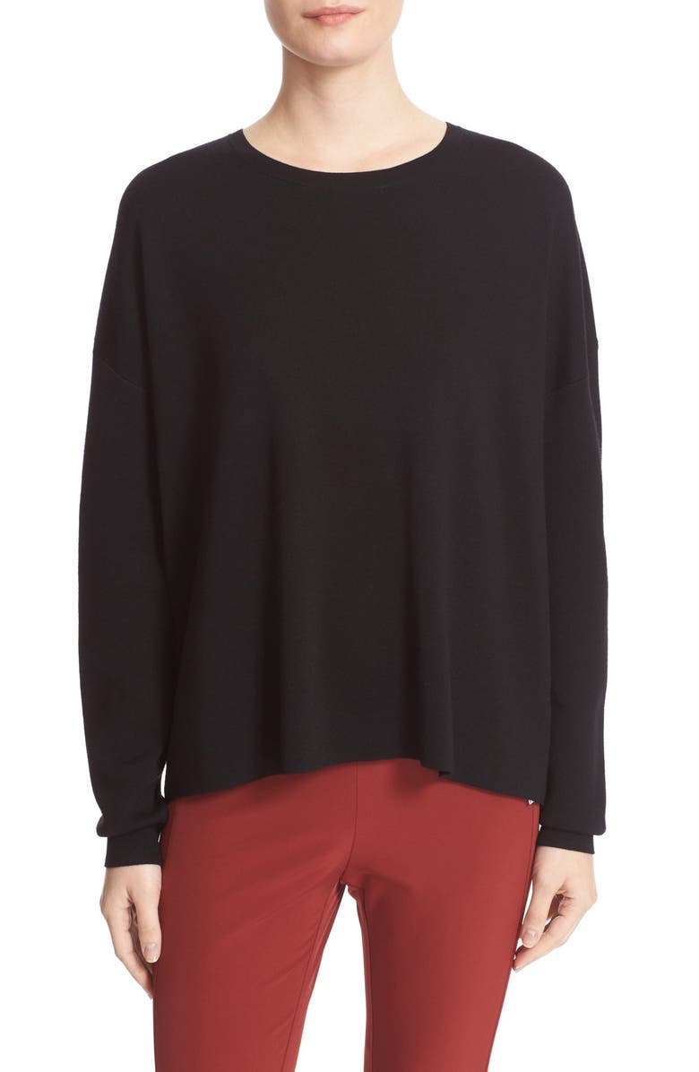 Theory Twylina B Split Back Merino Wool Sweater | Nordstrom
