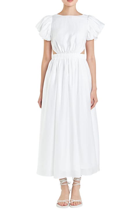 Puff Sleeve White Dresses | Nordstrom