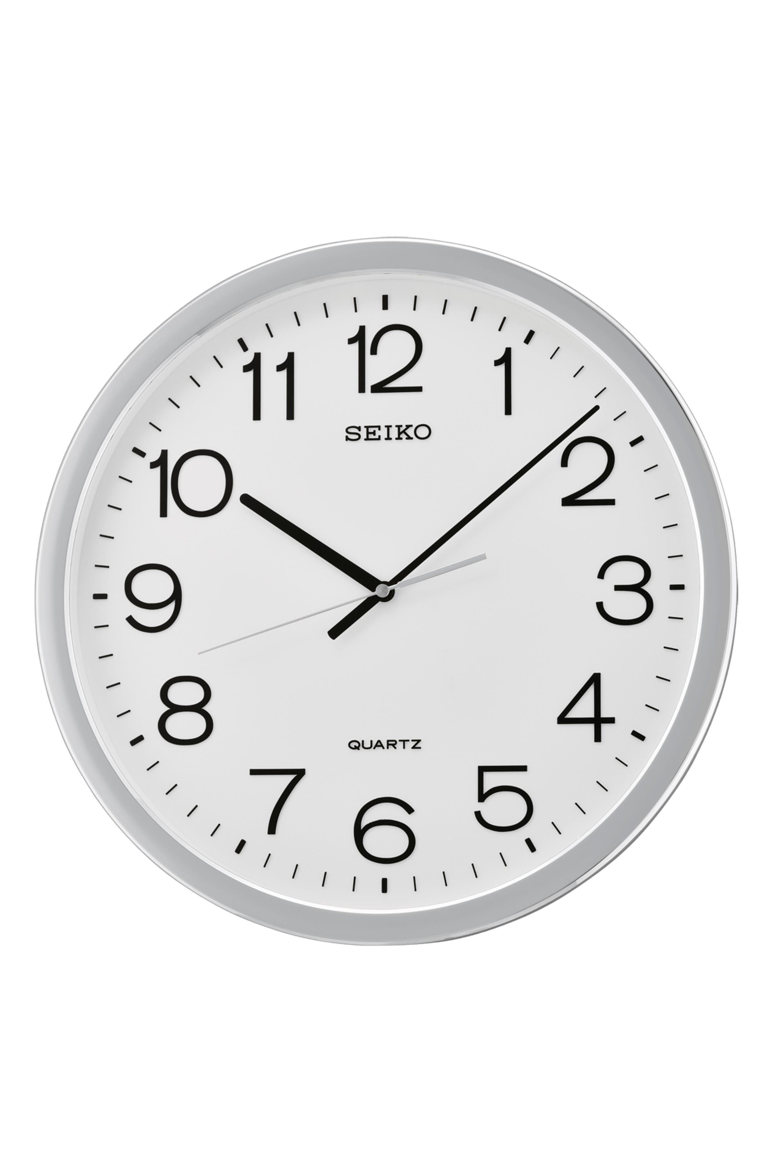 Seiko 16in. Office Classic Numbered Wall Clock | Nordstrom