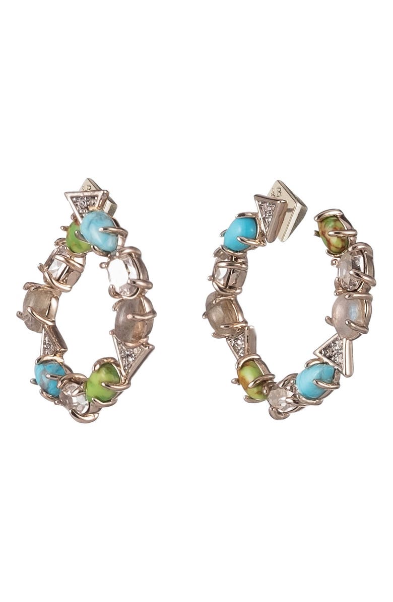 Alexis Bittar Multi Stone Hoop Earrings | Nordstromrack