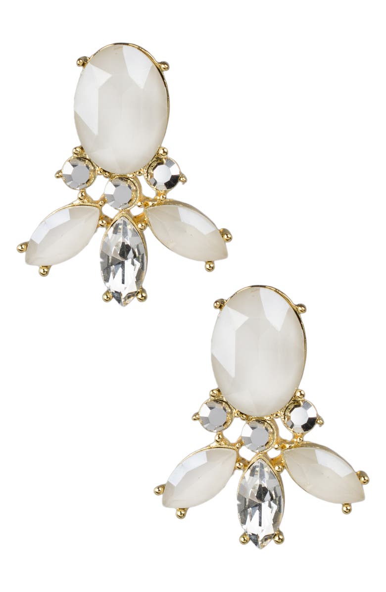 JARDIN Multi-Shape Crystal Stud Earrings | Nordstromrack