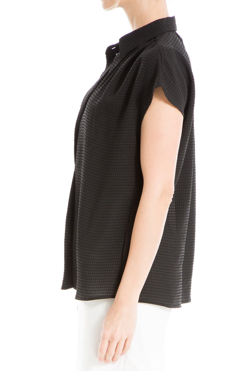 MAX STUDIO Collared Textured Blouse | Nordstromrack
