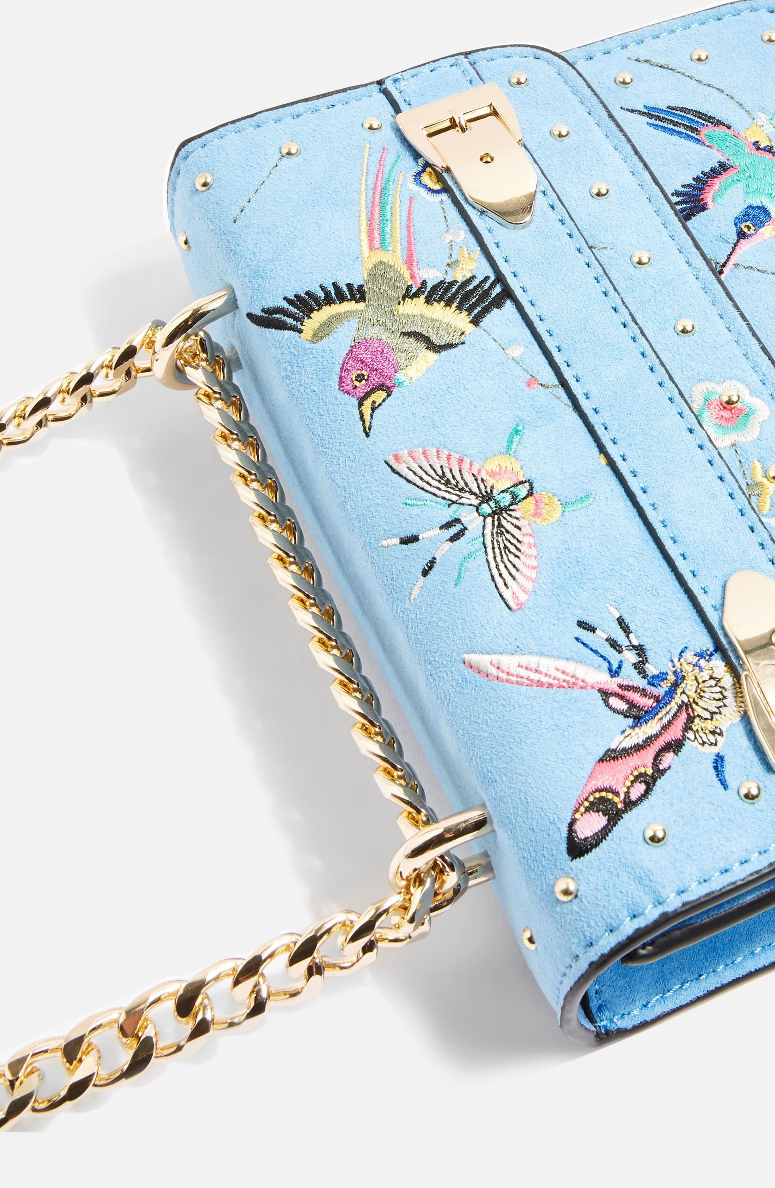 Topshop Polly Bird Embroidered Crossbody Bag | Nordstromrack