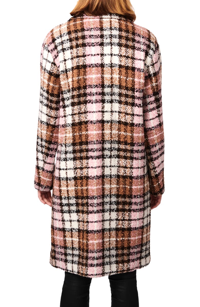 Bernardo Plaid Wool Blend Coat | Nordstromrack