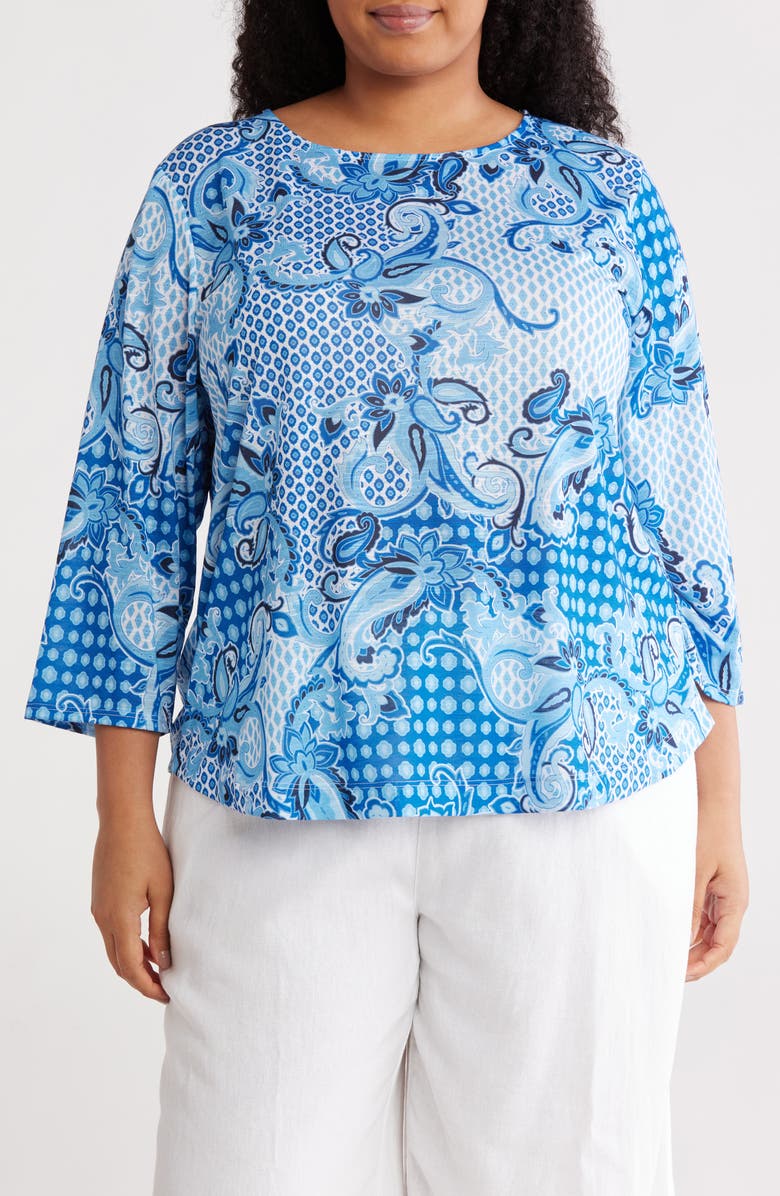 RUBY RD Crewneck Cotton Top | Nordstromrack