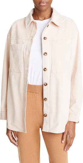 Monrow Oversize Corduroy Shacket | Nordstrom