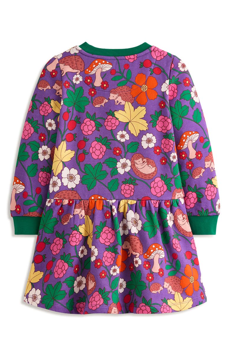 Mini Boden Kids' Floral Long Sleeve Sweatshirt Dress | Nordstromrack