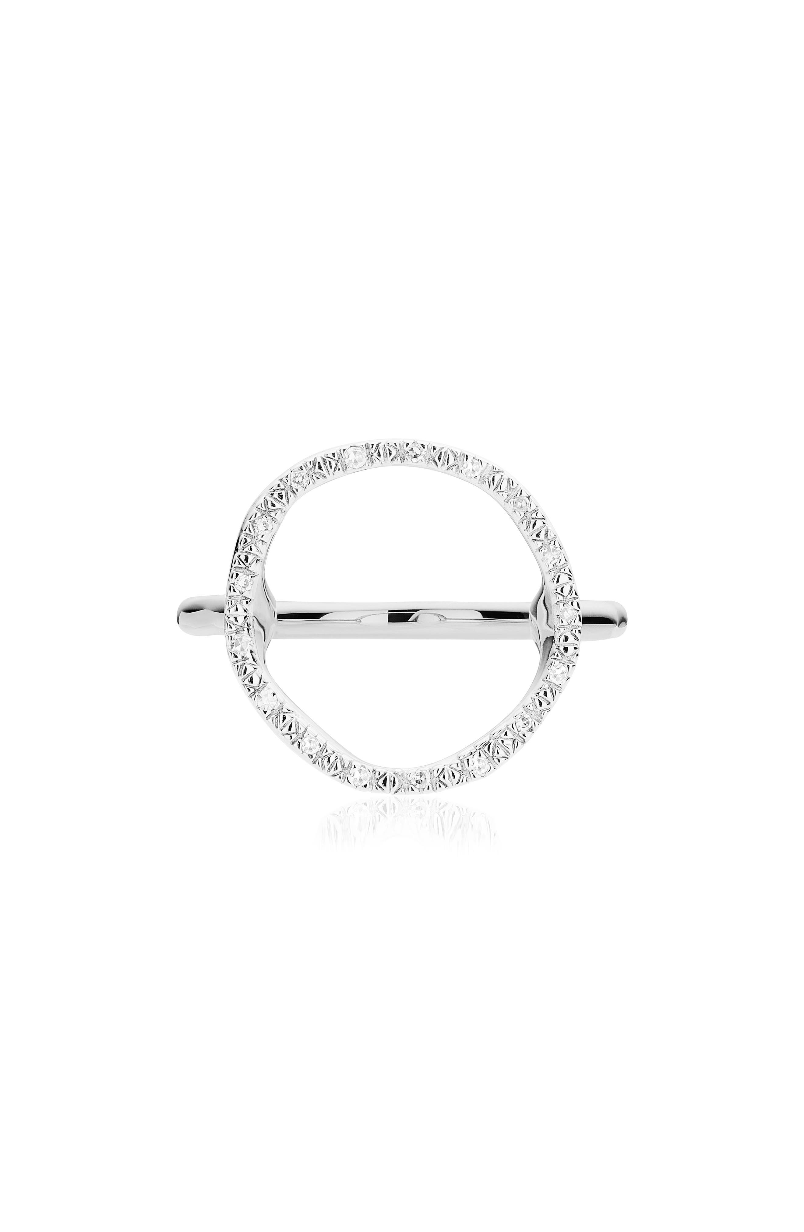 Monica Vinader Riva Circle Diamond Ring | Nordstromrack