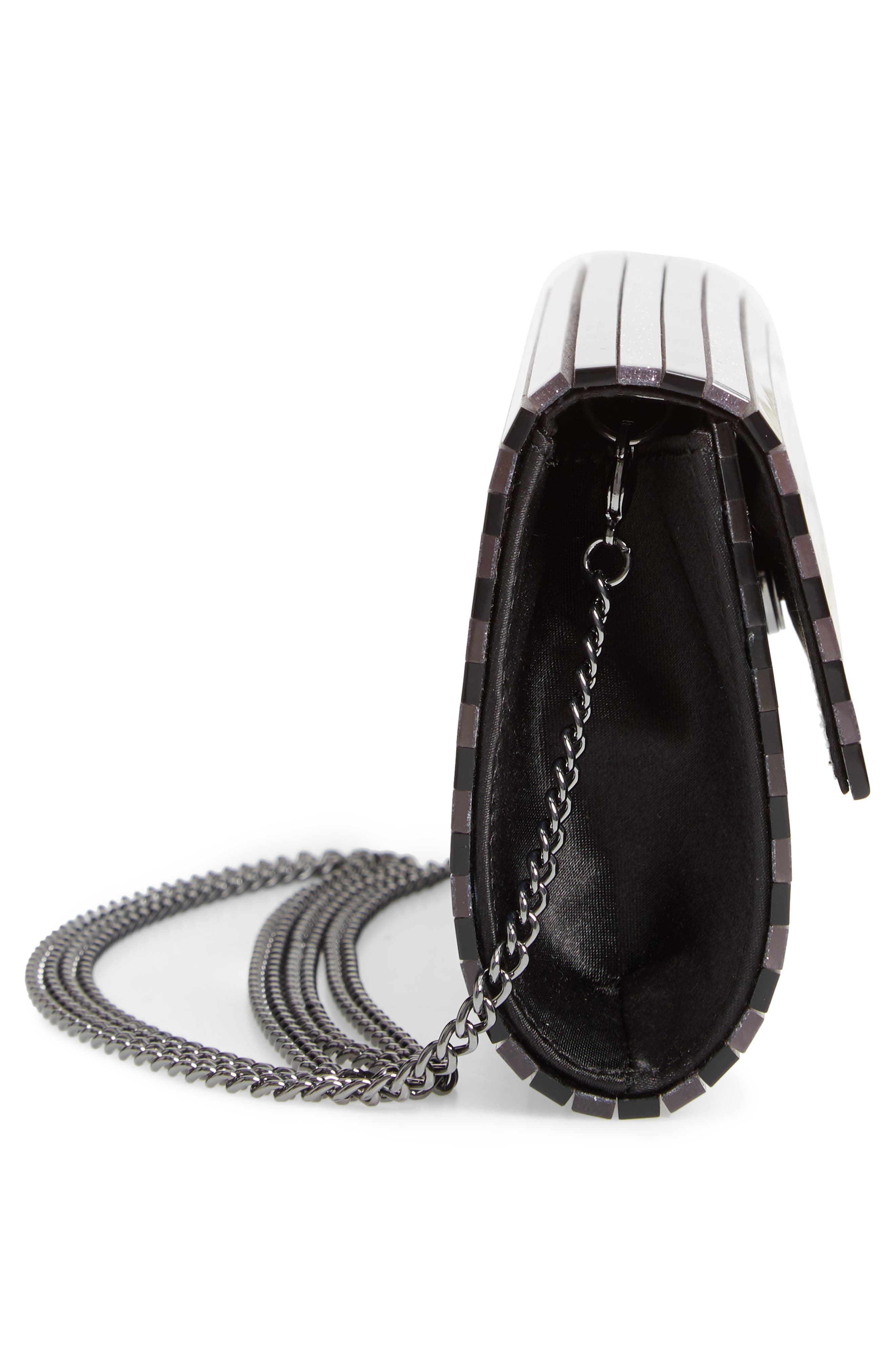 Nordstrom Glitter Stripe Lucite® Clutch | Nordstromrack