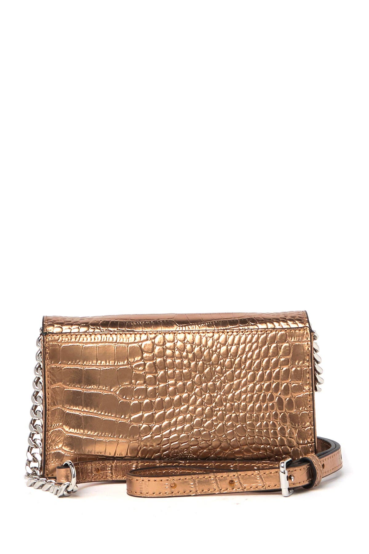 Vince Camuto Bijou Croc Embossed Leather Shoulder Bag | Nordstromrack