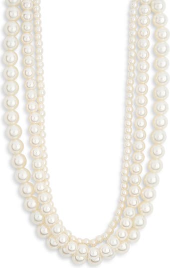 BaubleBar Layered Faux Pearl Necklace | Nordstromrack