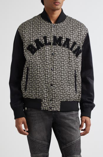 Balmain Monogram Varsity Jacket | Nordstrom