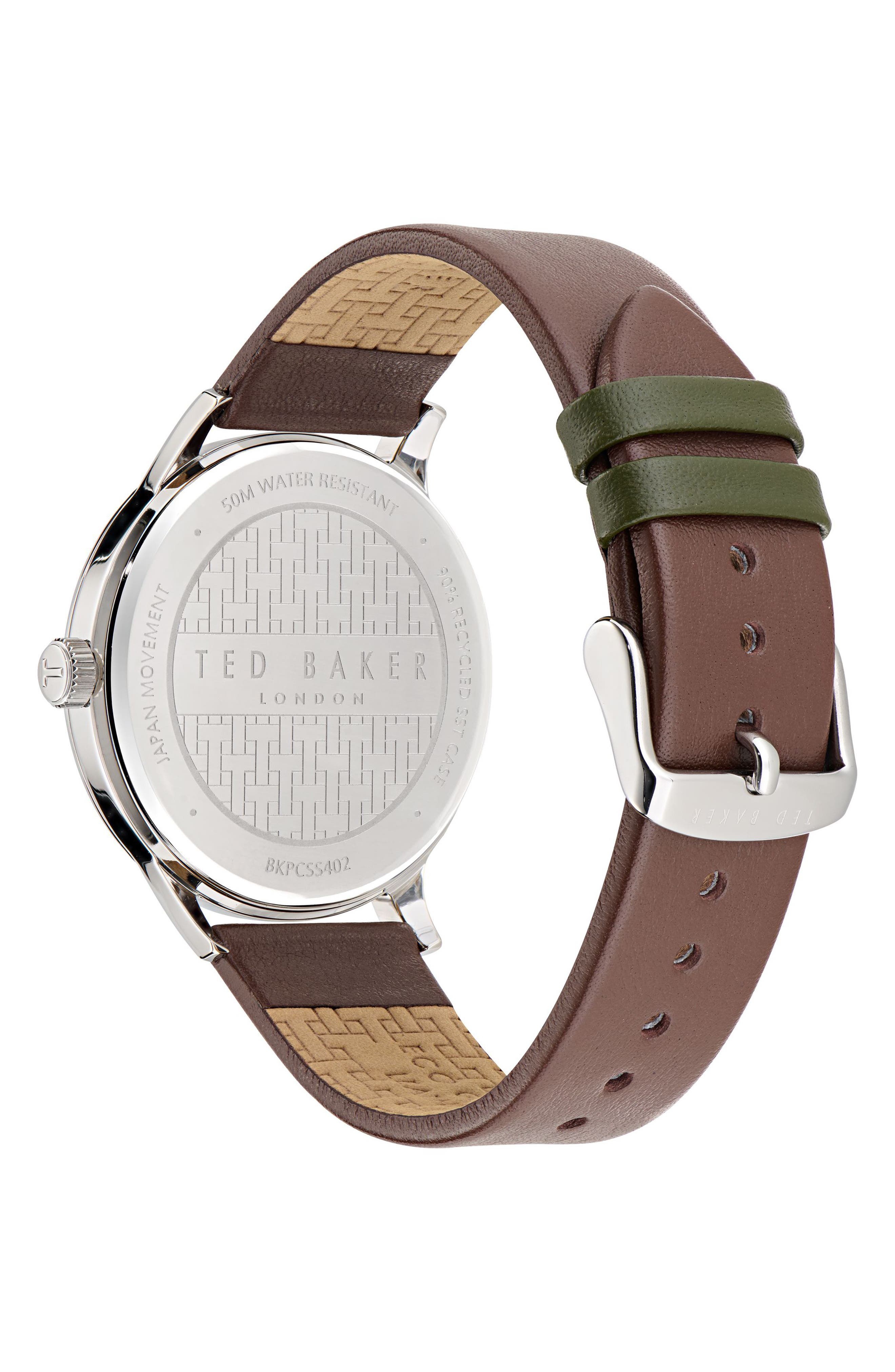 Ted Baker London Leather Strap Watch, 20mm | Nordstrom