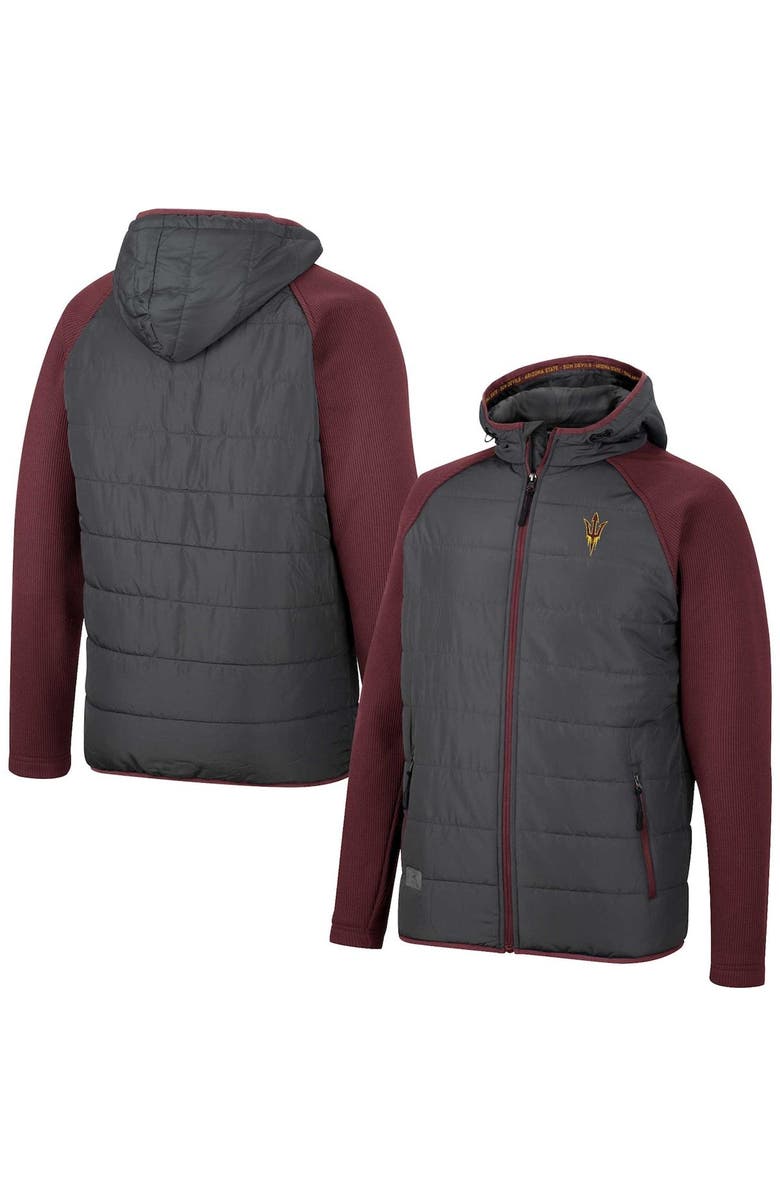 COLOSSEUM Men's Colosseum Charcoal/Maroon Arizona State Sun Devils Good ...