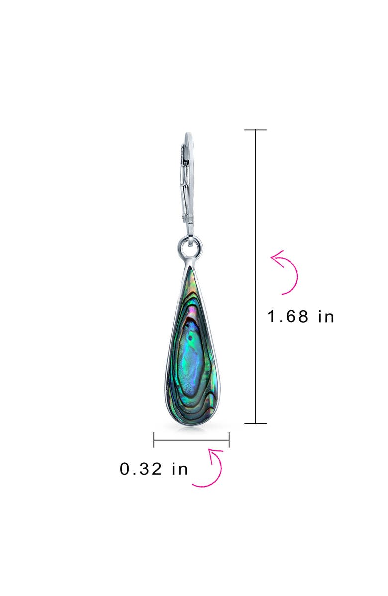 BLING JEWELRY Sterling Silver Abalone Drop Earrings | Nordstromrack