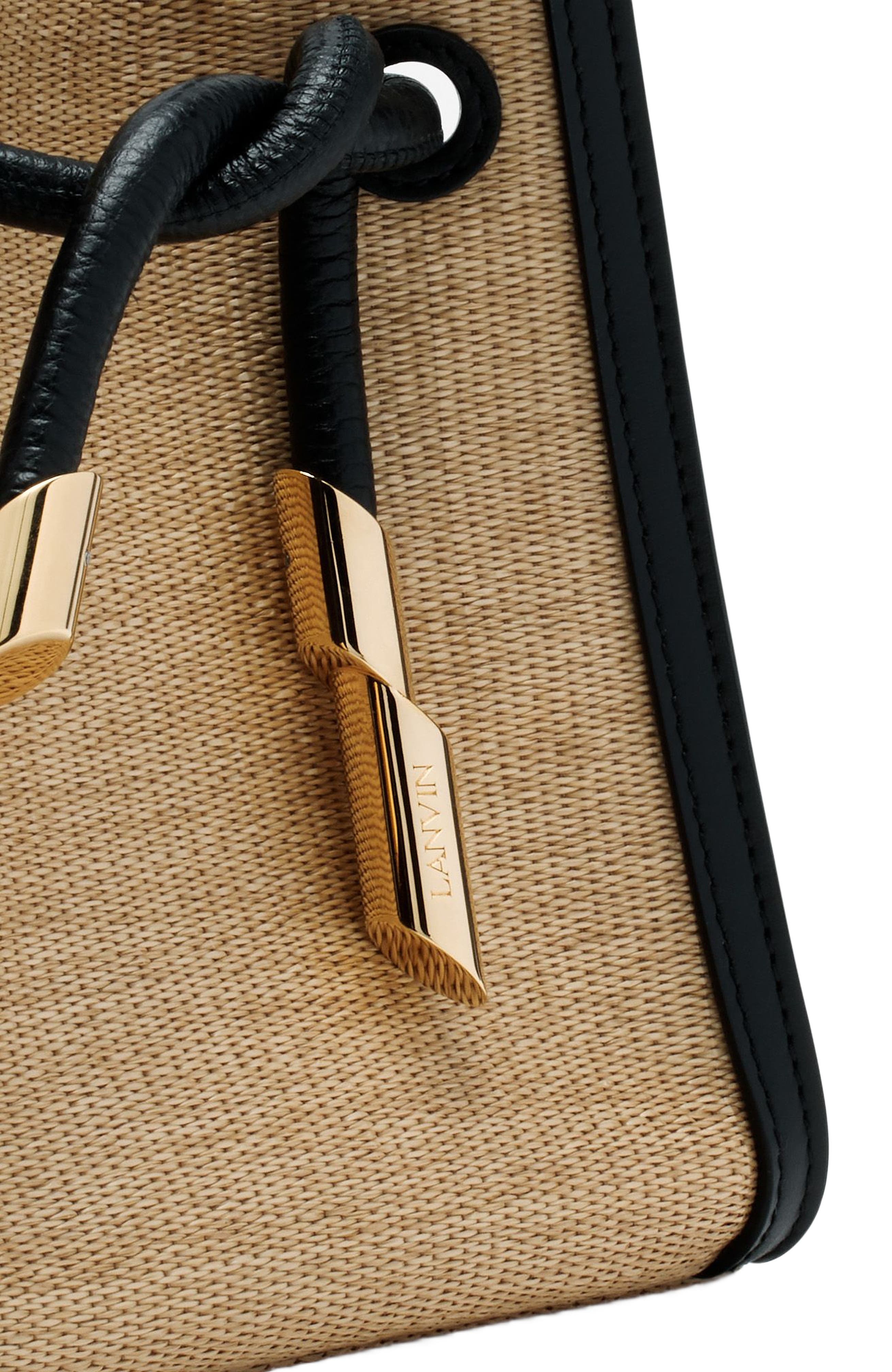 Lanvin Sequence Hobo Nano Raffia Bag | Nordstrom