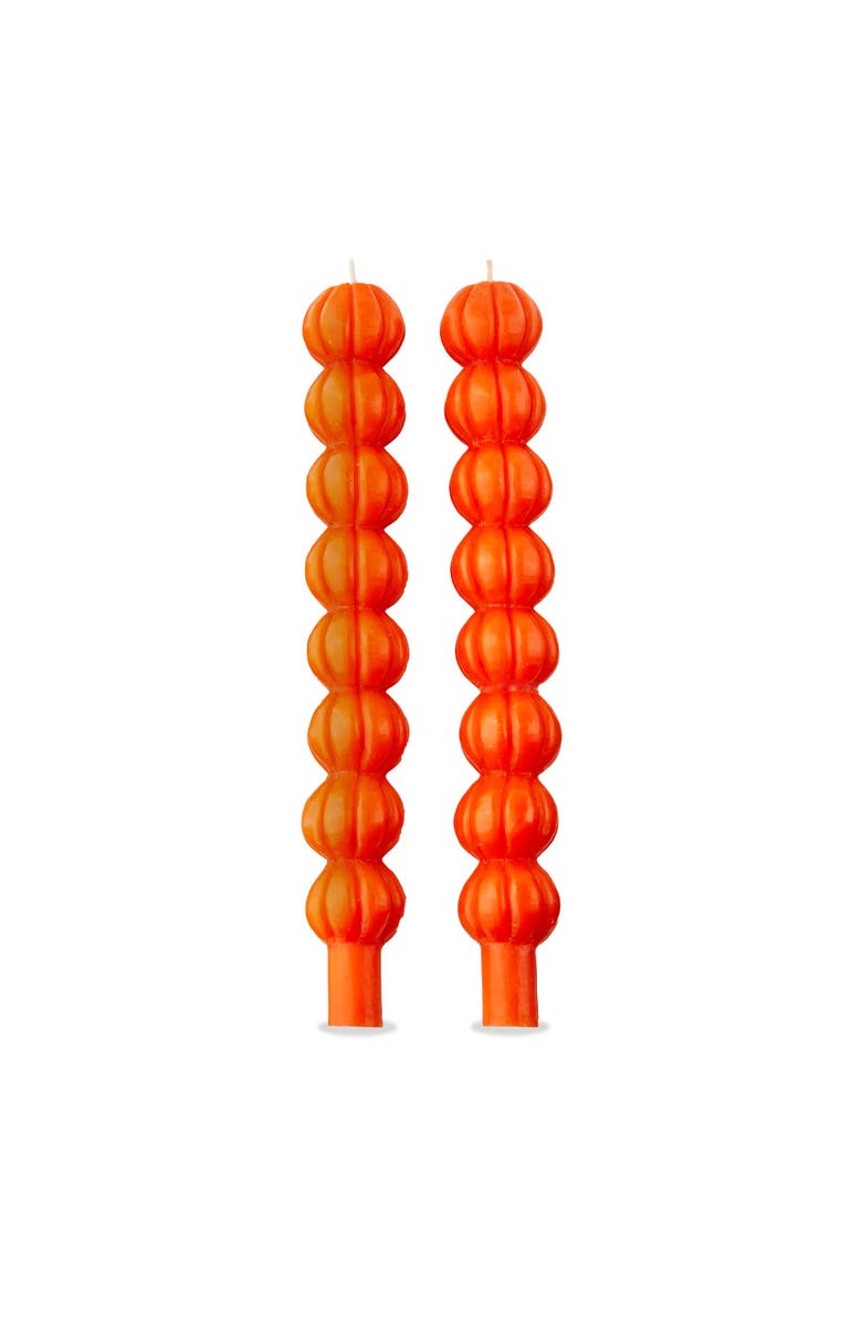 tag Pumpkin Taper Candles Orange Halloween Flame Decor | Nordstrom