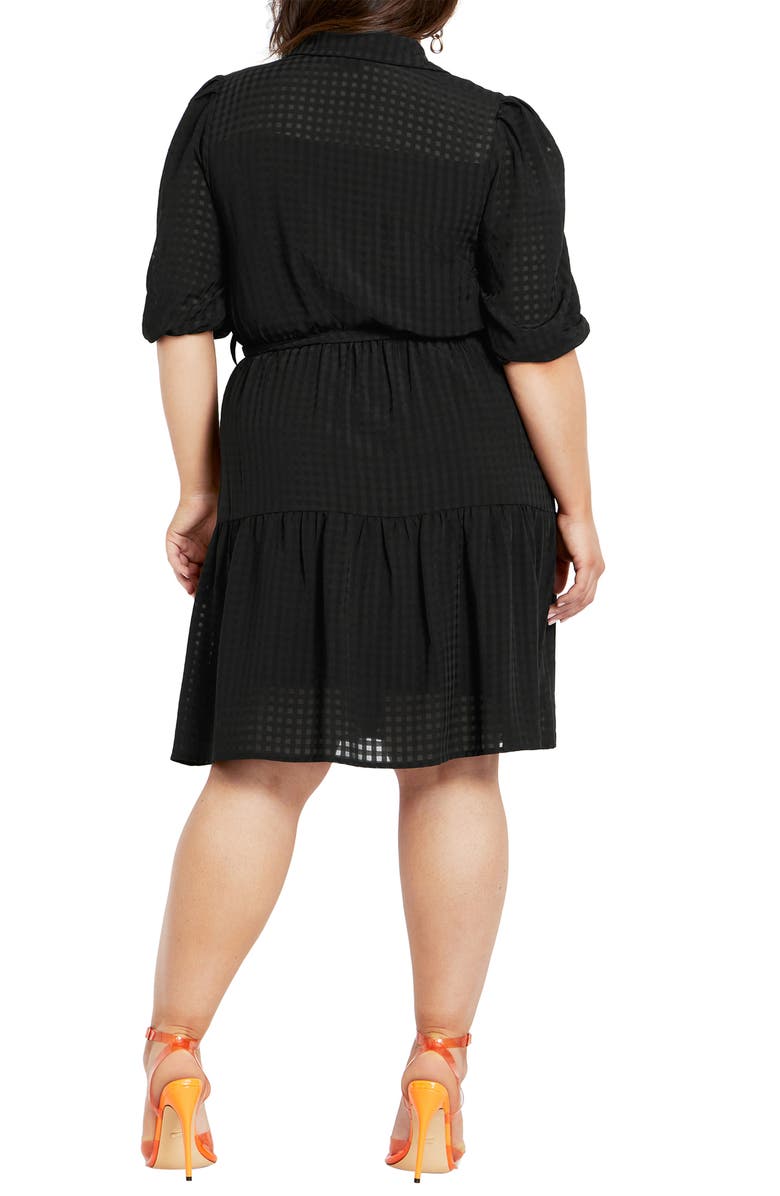 City Chic Kassidy Check Shirtdress | Nordstromrack