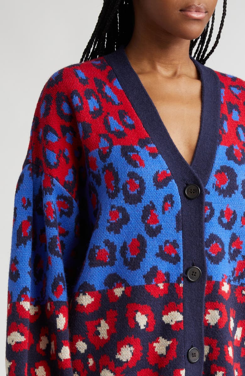 FARM Rio Mix Leopard Spot Cardigan | Nordstromrack