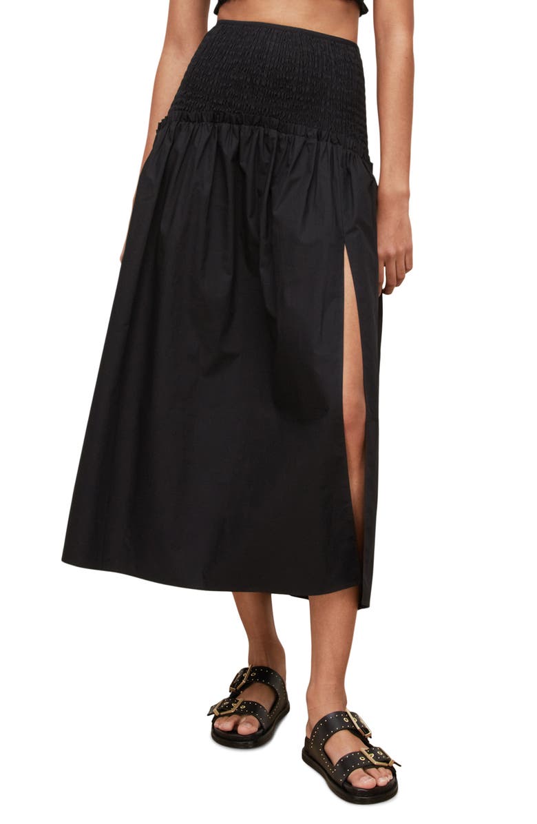 AllSaints Alex Cotton Midi Skirt | Nordstromrack