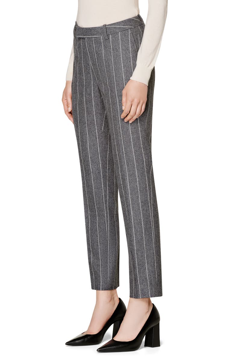 SUISTUDIO Robin Classic Fit Chalk Stripe Wool Trousers | Nordstromrack